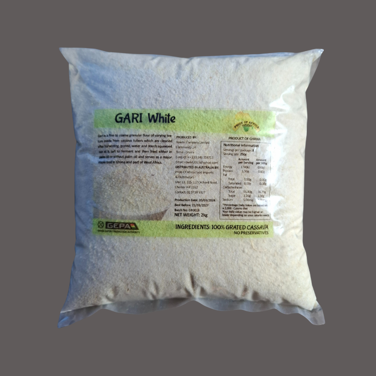 Finely Grated Cassava (White Gari) 5kg | H & S Wholesales